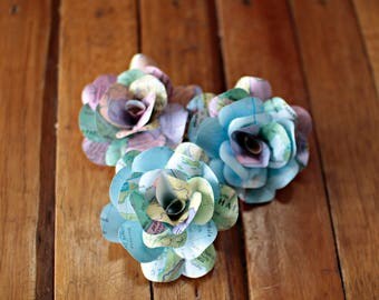 Map flowers | Etsy