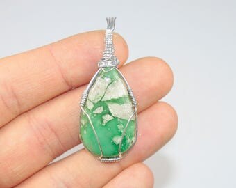 Variscite necklace | Etsy