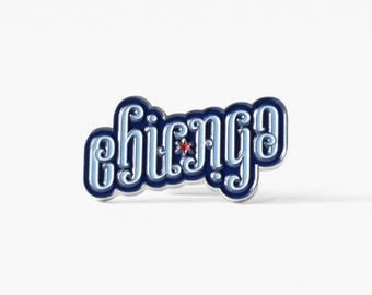 Chicago enamel pin | Etsy