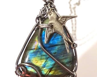 Wire wrapped pendant | Etsy