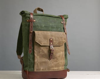 Handmade canvas leather bags and backpacks. by InnesBags on Etsy