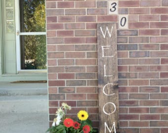 Wood welcome sign | Etsy