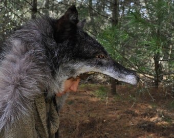 Wolf headdress | Etsy