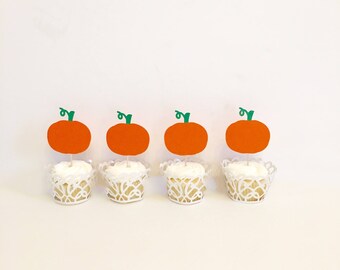 Fall cupcake toppers | Etsy