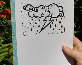 Butterfly linocut | Etsy