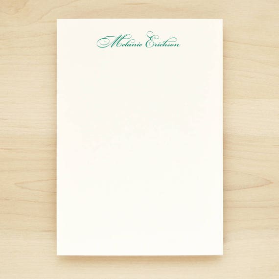 FORTUNE Personalized Notepad Formal Traditional Classic