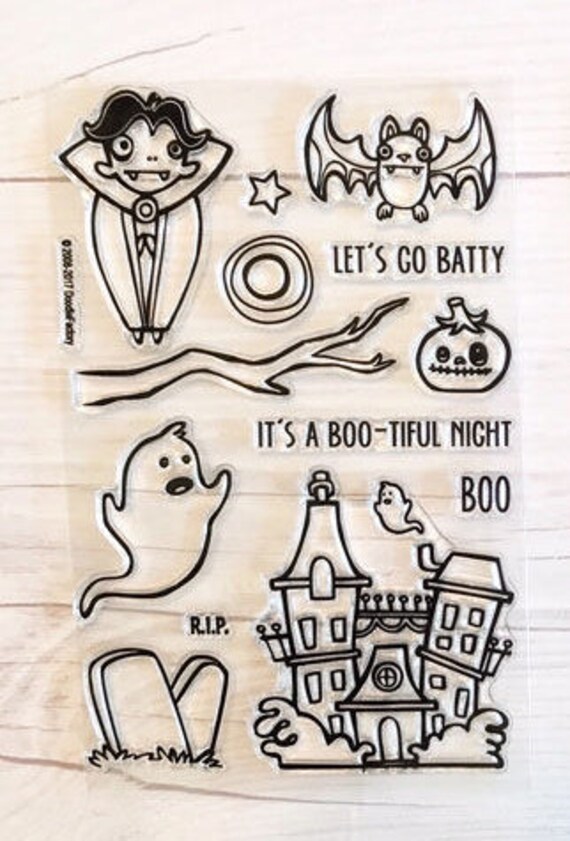 Halloween stamps halloween stamp set witch stamps vampire