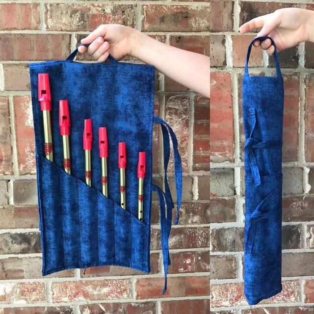 Custom Sewn Cases for Tin Whistles and Recorders by OJoyous
