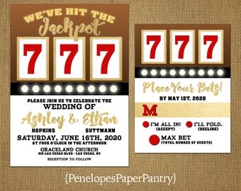 Las vegas invitation | Etsy