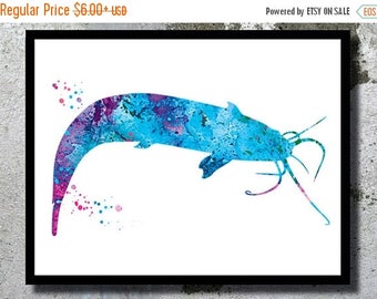 Catfish print | Etsy