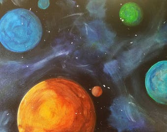 Painting planets | Etsy
