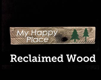 My happy place sign | Etsy