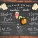 PRINTABLE Chalkboard Wedding PIE Sign Dessert Bar sign Pie
