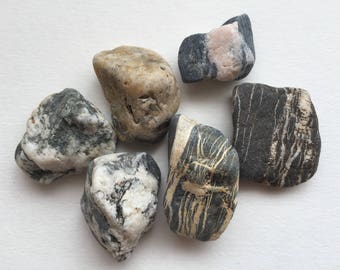 Striped stones | Etsy