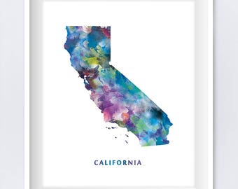 California map | Etsy