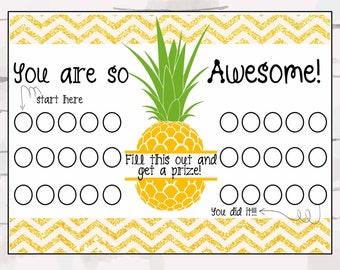 Personalized Children's Incentive Chart Reward Chart