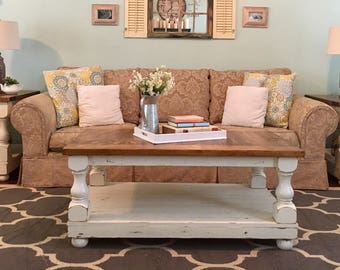 Chunky coffee table | Etsy