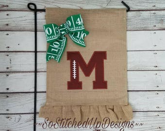 Monogram garden flag | Etsy
