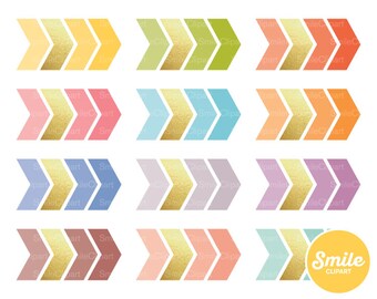 Gold arrows clipart | Etsy
