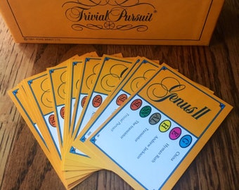 Trivial pursuit card | Etsy