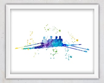 Rowing art | Etsy