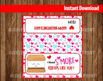 Smores valentine | Etsy