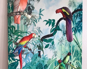 Tropical bird art | Etsy