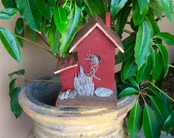 Rustic birdhouse | Etsy