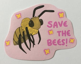 Save the bees print | Etsy