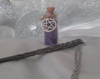 Magic wand necklace | Etsy