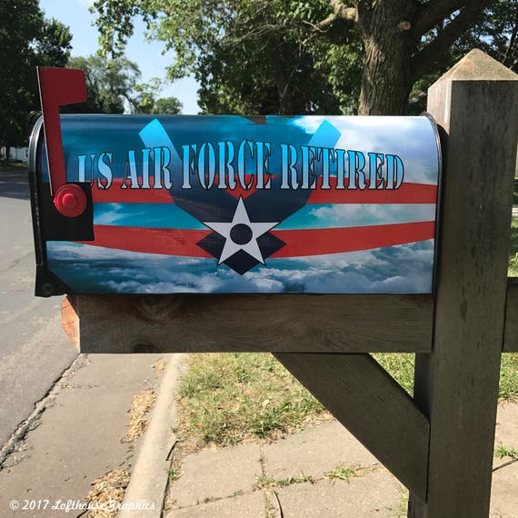 U.S. Air Force Retired MailBox Cover Mailbox Wrap.