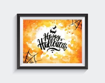 Happy halloween sign | Etsy