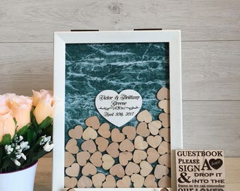 Shadow box guestbook | Etsy