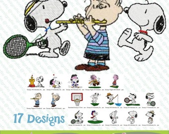 Snoopy embroidery | Etsy