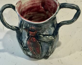 Cardinal pottery | Etsy