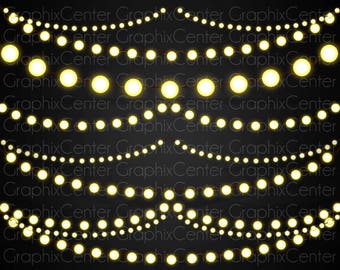Fairy lights clipart | Etsy