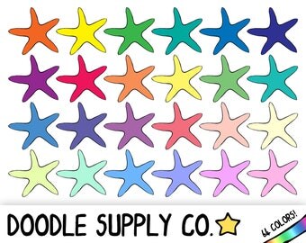 Starfish clip art | Etsy