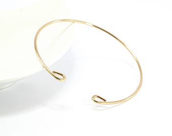 Open bangle bracelet | Etsy