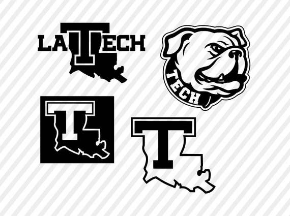 louisiana tech logo svg file louisiana bulldogs digital file