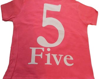 Number 5 shirt | Etsy