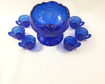 Vintage punch bowl | Etsy