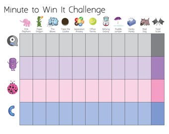 Minute to win it | Etsy