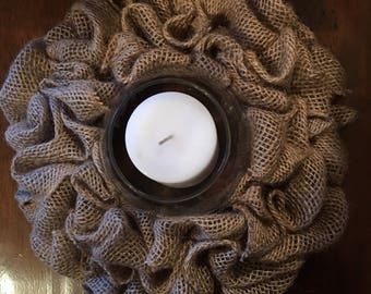 Burlap centerpiece | Etsy