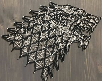 String art wolf | Etsy