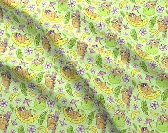 Sloth fabric | Etsy