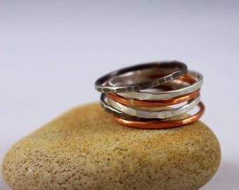 Stacking Rings Sterling Silver