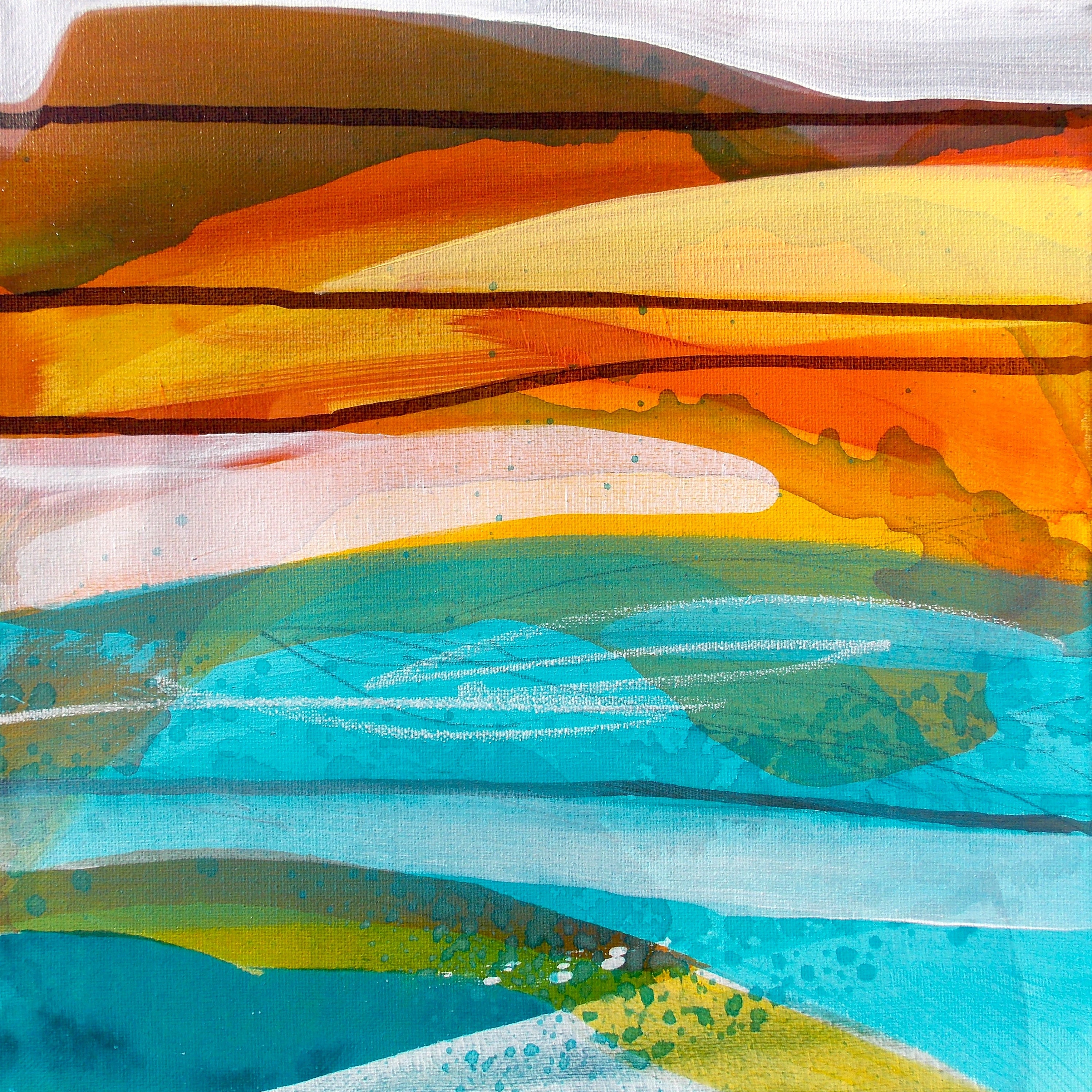 Extra Large Abstract Seascape Original Painting 48