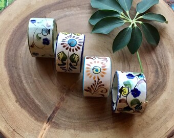 Pottery napkin rings | Etsy