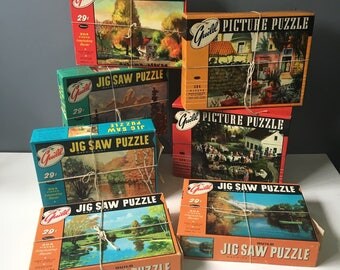 Vintage puzzle | Etsy
