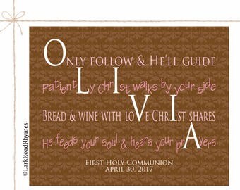 Communion poem | Etsy